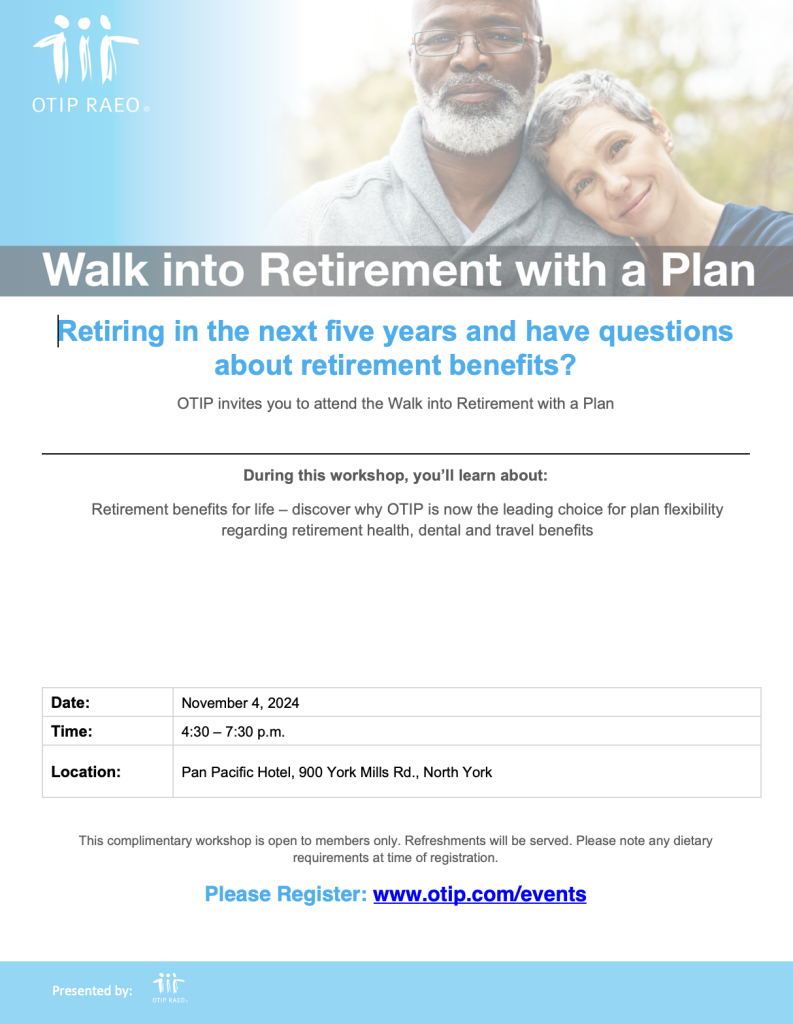 Join the Walk Into Retirement With A Plan Workshop on November 4 ...